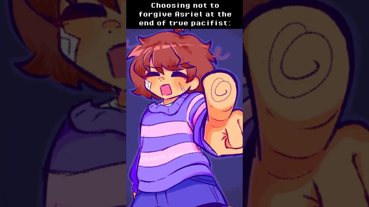 Choosing not to forgive Asriel:  #undertale #animation #frisk #undertaleflowey  #funnymemes