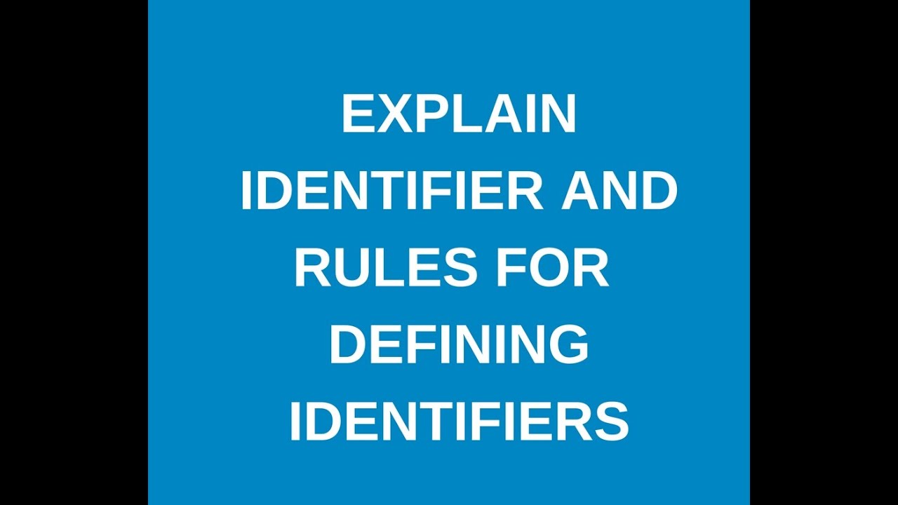 Java Tutorial 3 :Explain Identifiers and its rules?