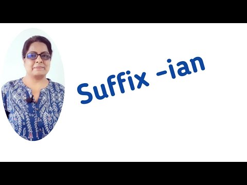 Suffix -ian #englishlessons #shorts