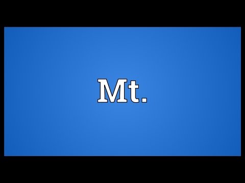 Mt. Meaning