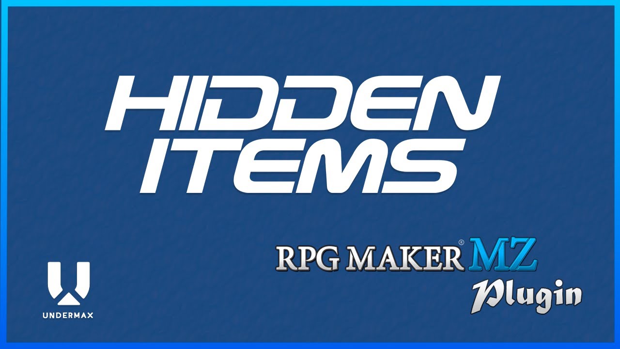 RPG MAKER MZ Plugin: Hidden Items