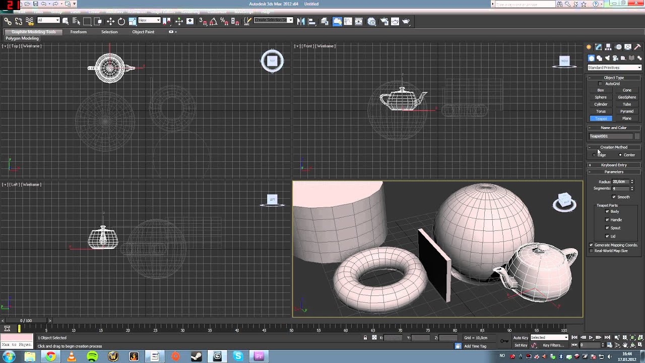 Basic 3D Modeling in 3ds Max Part 1