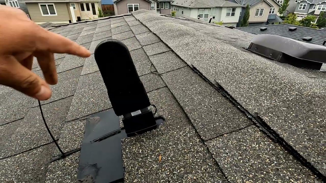 Roof inspection by a real roofer in 4k