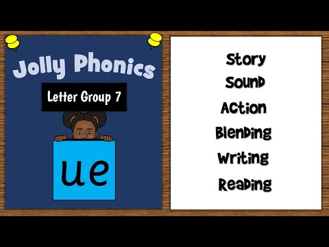 Jolly Phonics /ue/ - Story Vocabulary and Blending