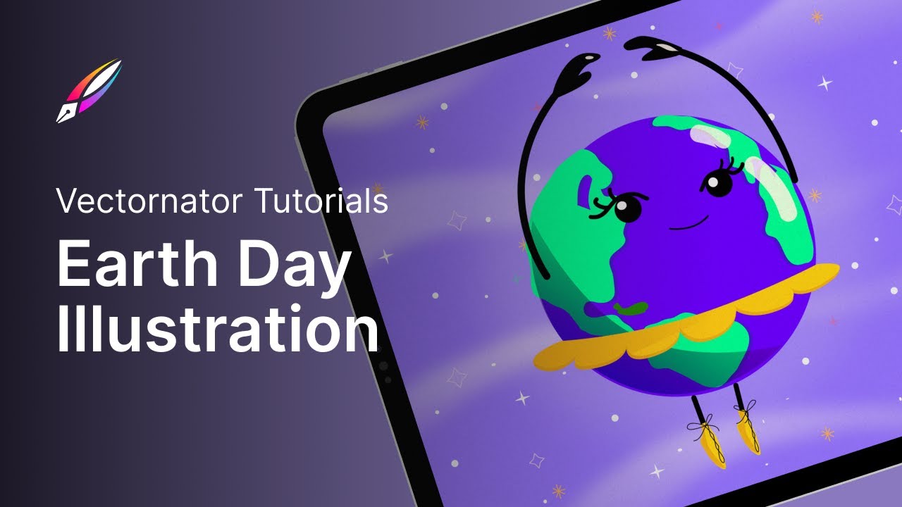 Every Day is Earth Day! How to Draw an Earth Day Illustration with Linearity Curve