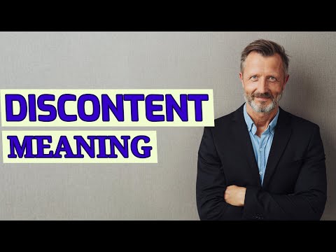 Discontent | Definition of discontent