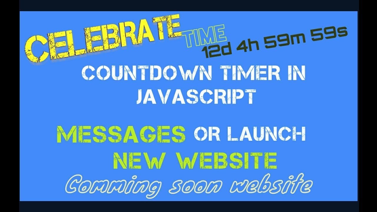 HTML JAVASCRIPT: Countdown Timer Display (decreased the times)