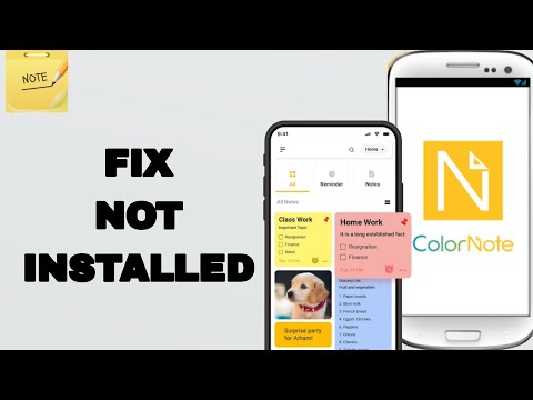 How To Fix And Solve Not Installed On ColorNote App | Easy Fix