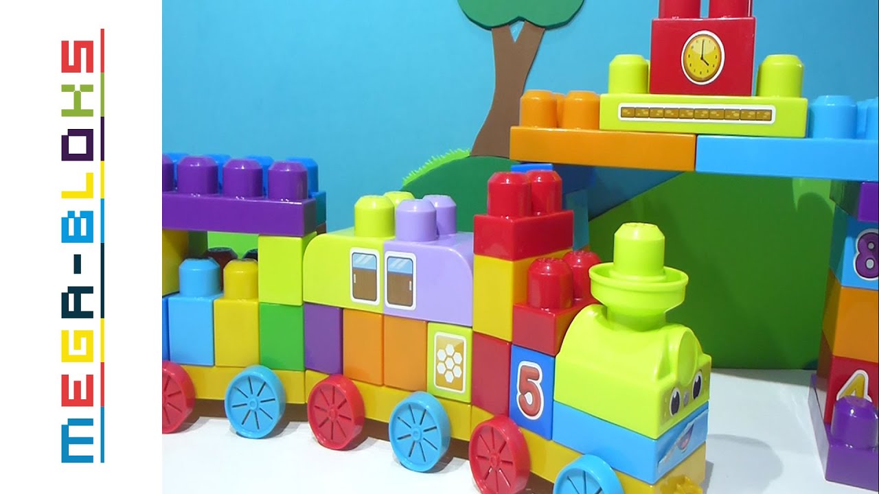 Mega Bloks First Builders 1 - 2 - 3 Learning Train Mega Bloks Primeras Construcciones Tren 1, 2, 3