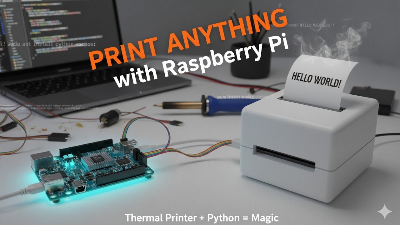 Turn Your Raspberry Pi Into a Receipt Printer (FAST Setup + Python Script Tutorial)
