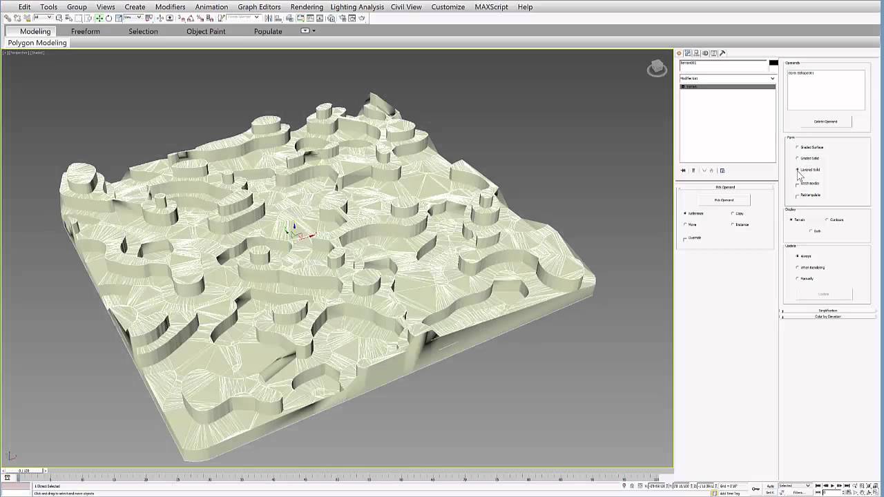 3ds Max Tutorial: Using the Terrain Tool