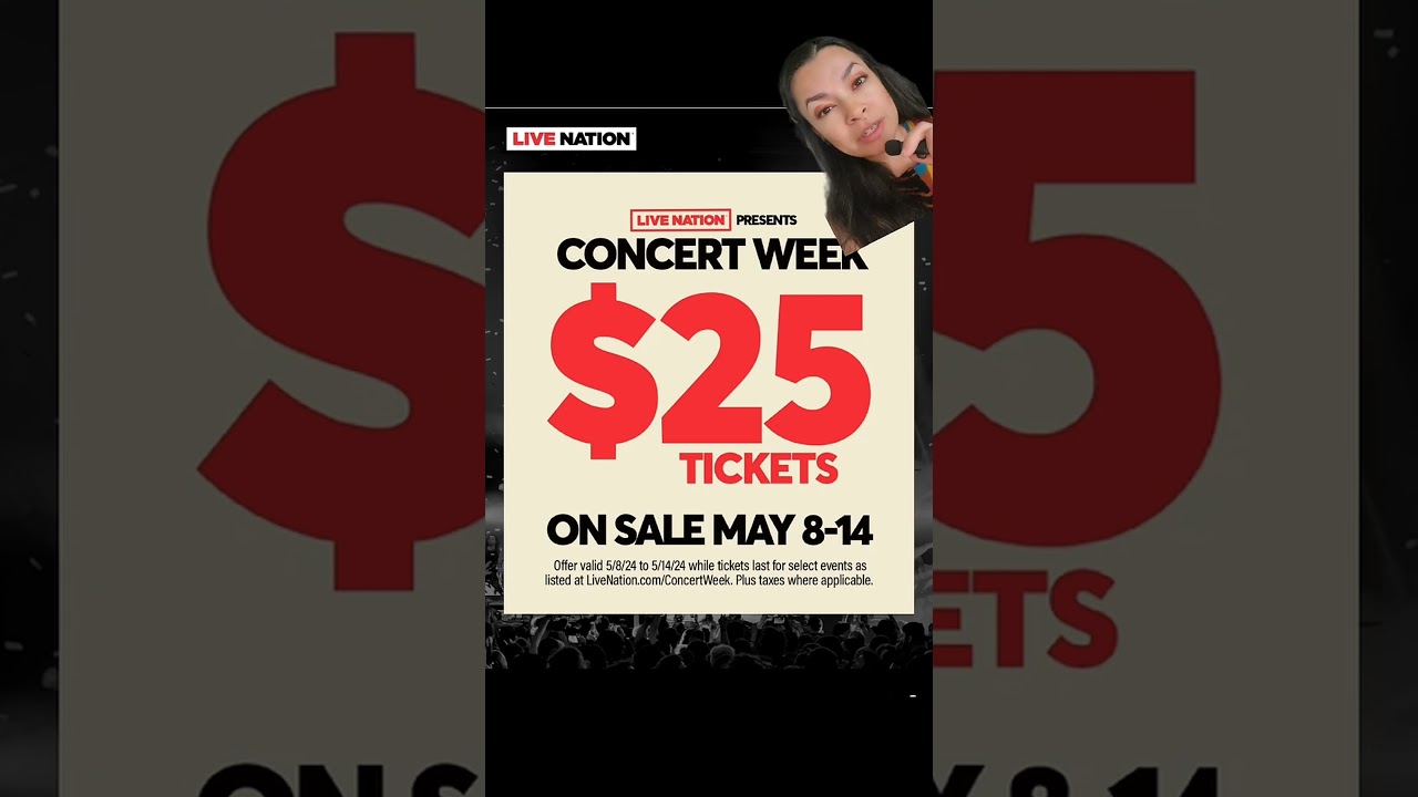 Score $25 Concert Tickets with Live Nation Deals This Week! #livenation