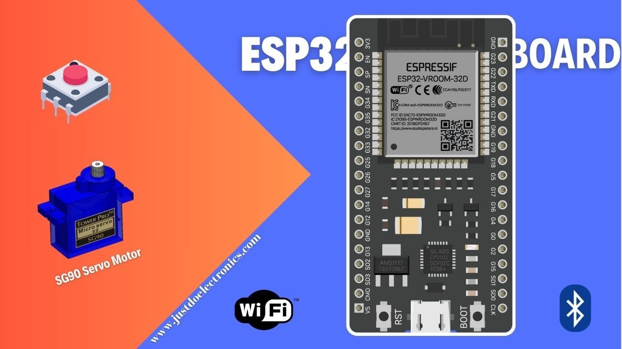 ESP32 Tutorial 3 - Using Push Button to Change Servo Motor Angle | Beginner Project