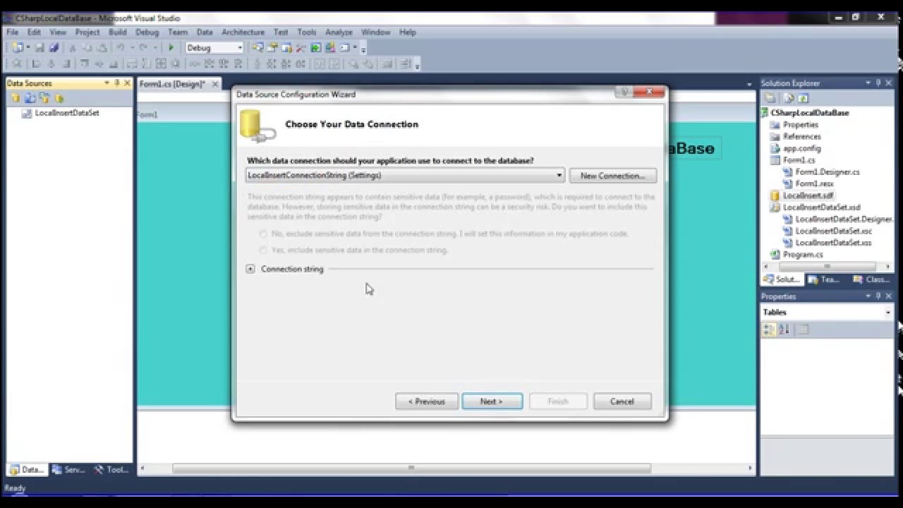 C# Insert, Delete, Update, View with Local DataBase Step by Step