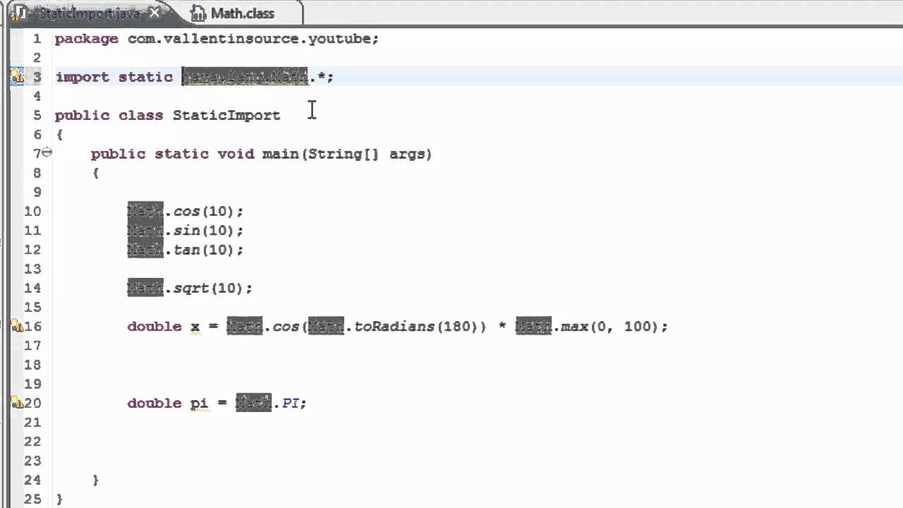 Java Tutorial - Static Import [60 Seconds]