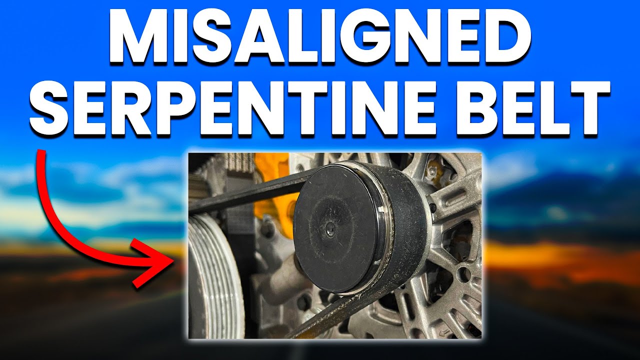 Misaligned Serpentine Belt: 5 Signs, Diagnosis, Causes And Solutions