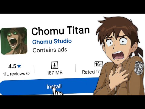 I played attack on Titan games 🎮 in mobile 😯🤣