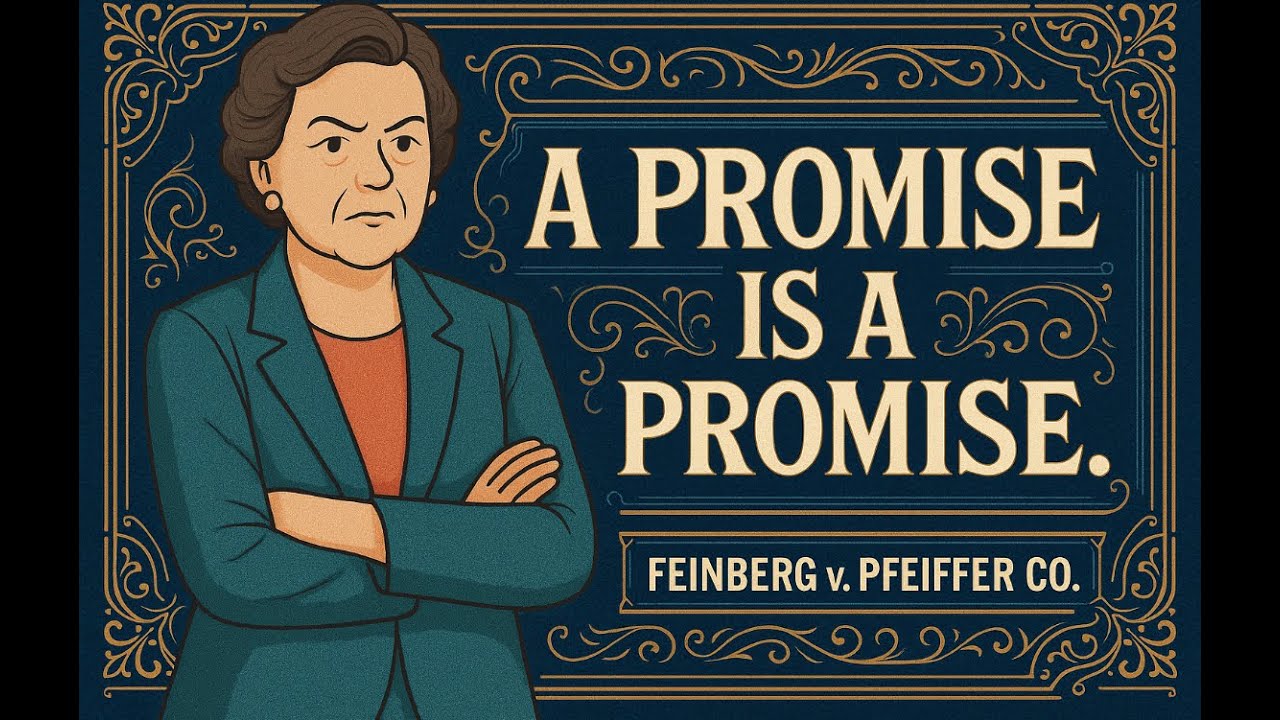 Feinberg v. Pfeiffer Co. (1959) Promissory Estoppel