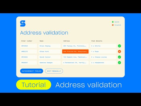 Address validation (UI 2.0)