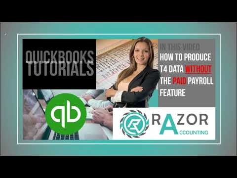 QuickBooks Desktop Tutorial how to create T4s without QuickBooks payroll
