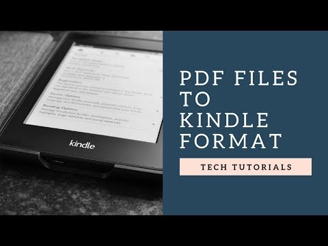 How to convert PDF files to Kindle Format?