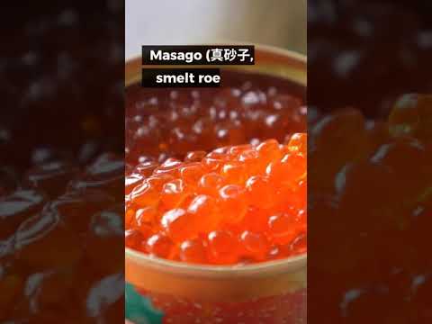 Sushi with Fish Eggs or "tobiko": is this roe healthy? #shorts