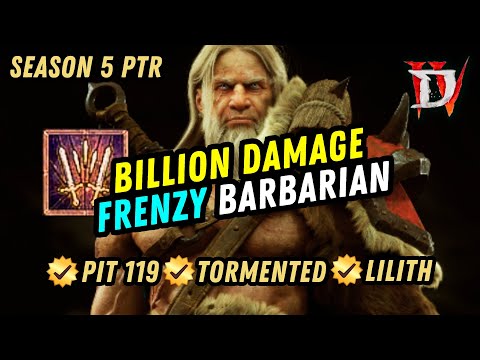 Diablo 4 Barbarian Build BILLION DAMAGE FRENZY Guide