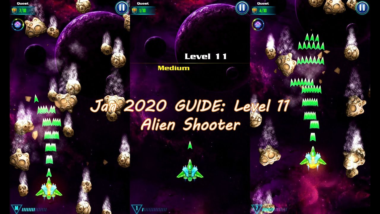 Jan 2020 GUIDE: Level 11 Alien Shooter | Tips Tricks for Game Player | Best Space Galaxy Attack
