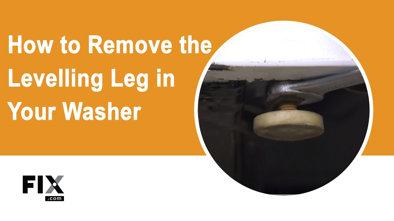How to Fix a Leveling Leg for a Washer That is Shaking and Moving