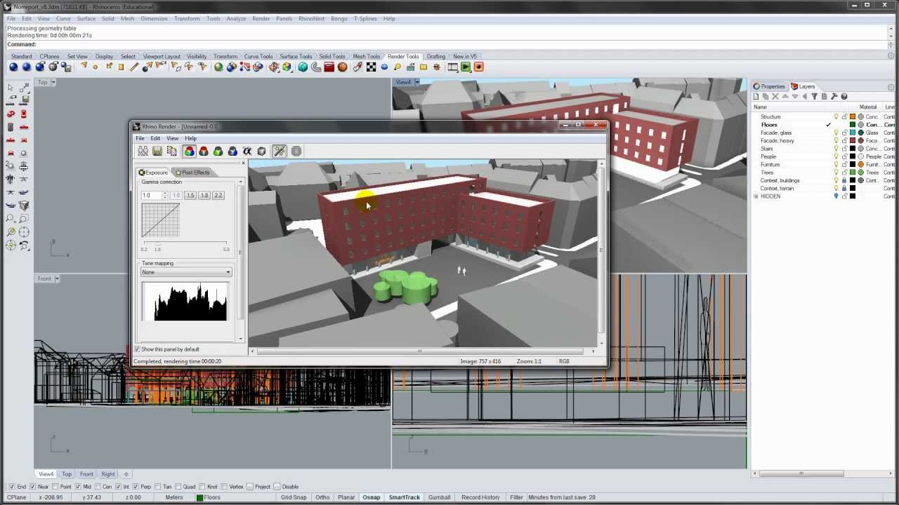 Basic rendering in Rhino 5
