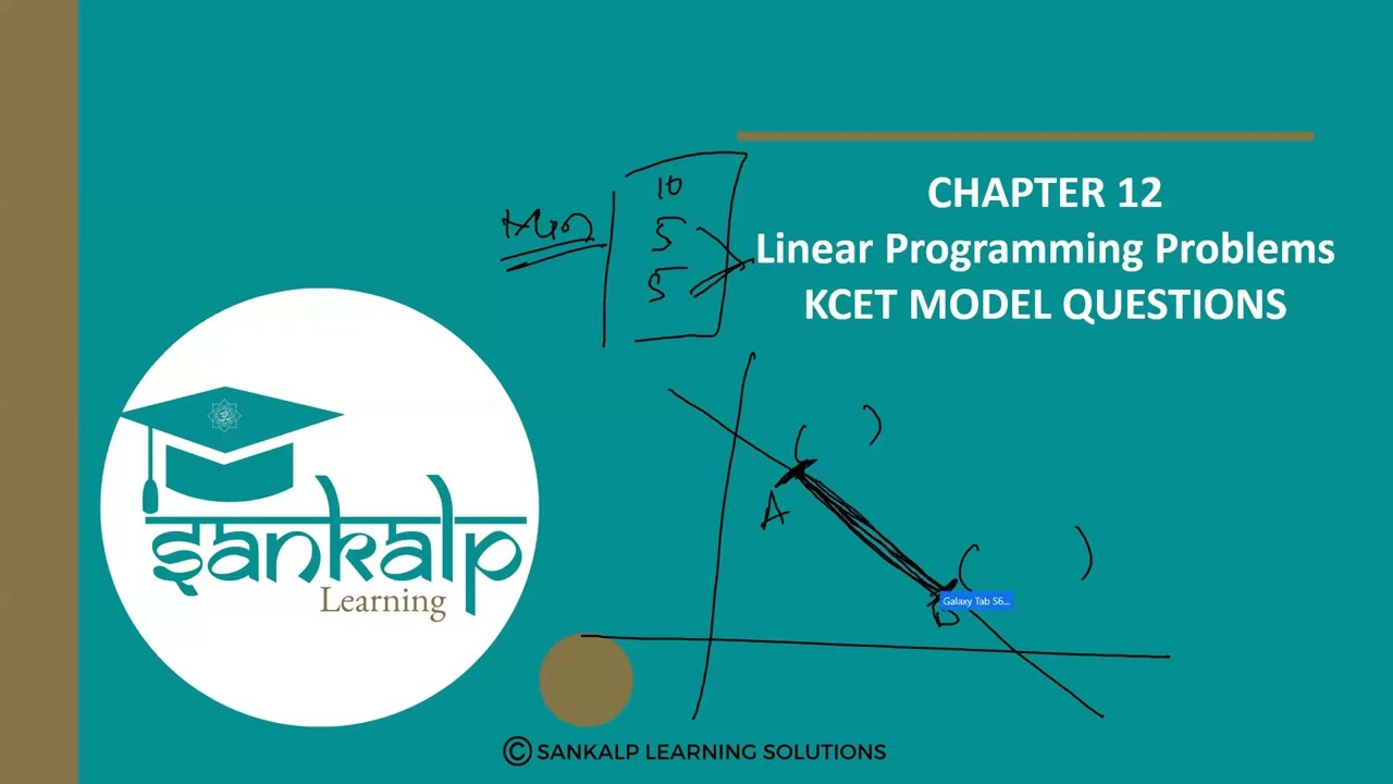 Linear programming problems - Maths - Session 22