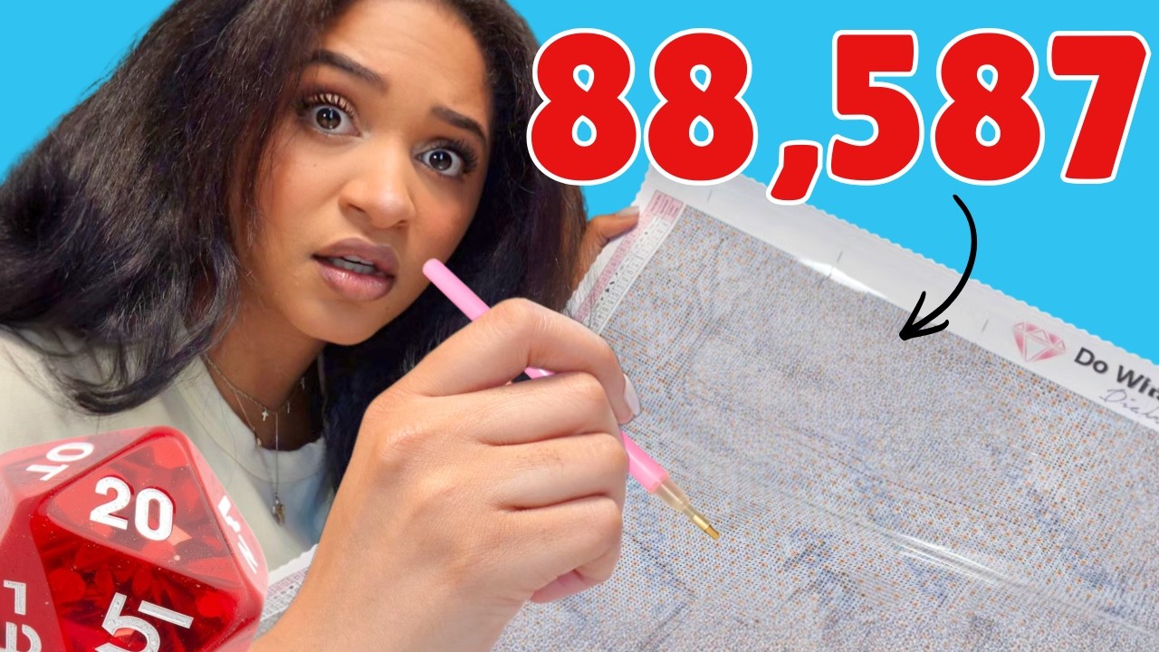 THE Biggest MOST Difficult Mystery Diamond Painting Ive Ever Done..  ( DAC MYSTERY # 104)