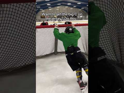 How to become a captain 👨✈️ #hockey #icehockey #nhl #hockeyplayer
