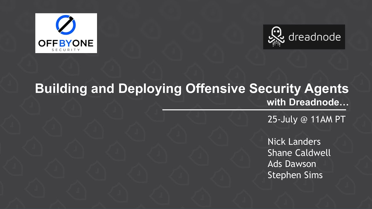 Building and Deploying Offensive Security Agents with Dreadnode
