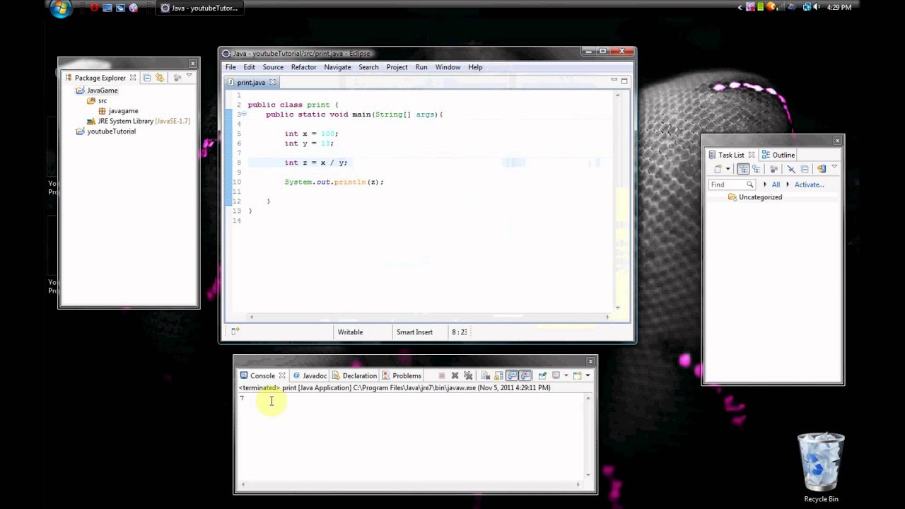 Basic Java Programming Tutorial 3 - Math Operations [thearchitect]