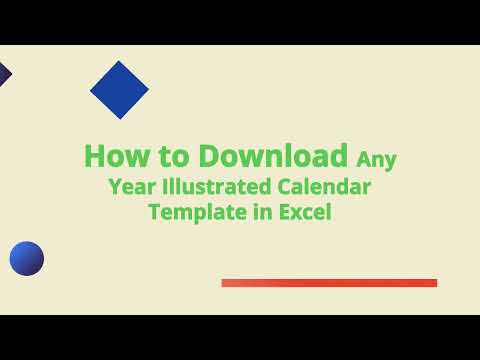 Free Any Year Calendar Template for Excel – Customizable & Easy to Use!