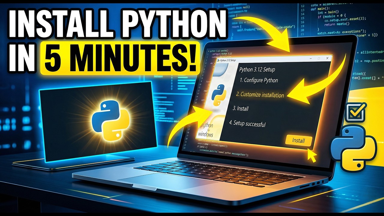 How to Install Python & VS Code 🔥 Full Beginner Tutorial 2026