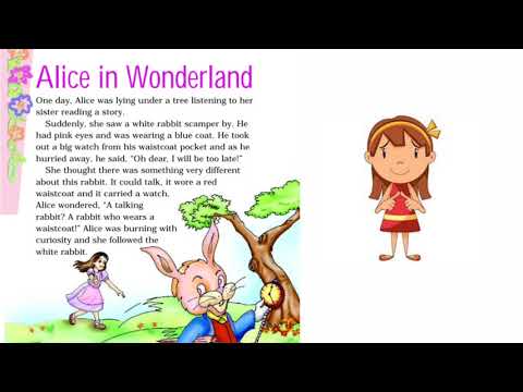 Alice in Wondeland class 4th English NCRT in marathi