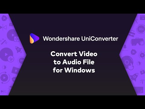 Convert Video to Audio File - Wondershare UniConverter (Win) User Guide