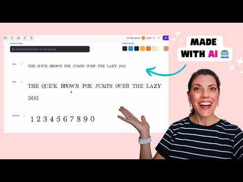 🤖 Can Ai really make a cute font? ✨