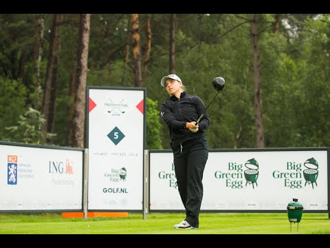 Steph Kyriacou stays on -6 to share the lead at the midway point in Holland
