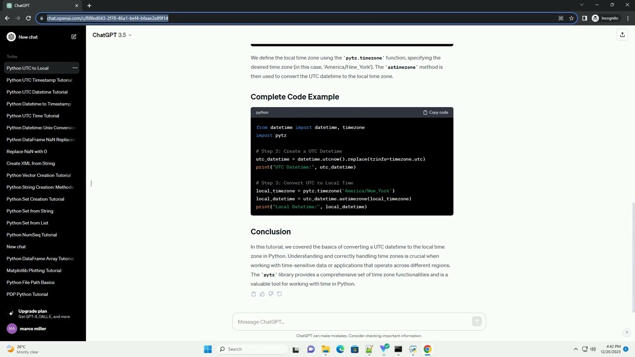 python datetime utc to local