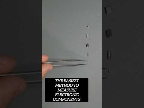 Easiest method to measure SMD components #measure #measurement #twizzers #smd #components #tools