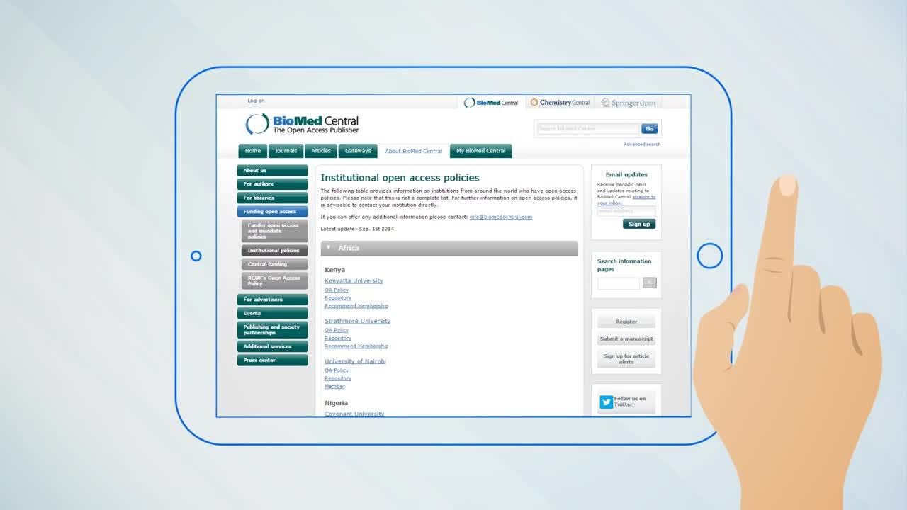 Open Access Funding with BioMed Central