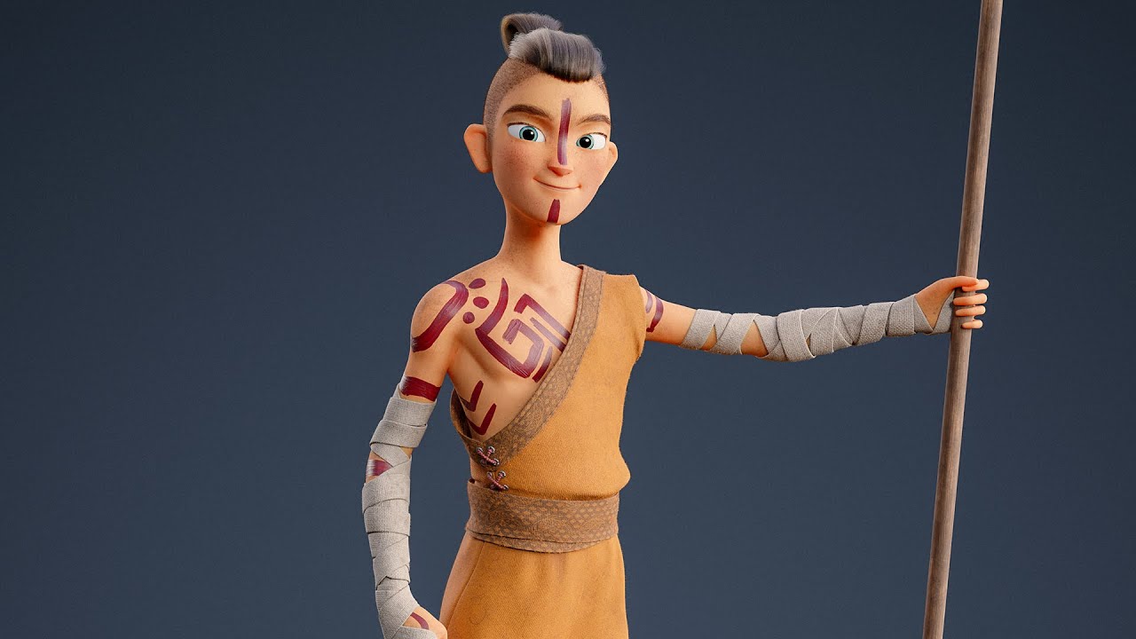 Stylized character - Shaolin Monk (Turntable)
