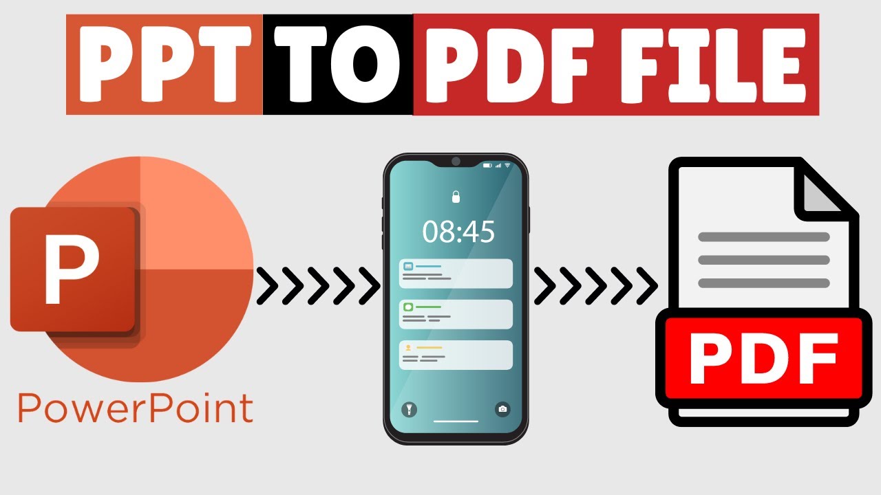 How to Convert PPT to PDF in Mobile 2024 | Android & iPhone