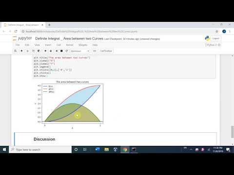 Calculus with Python: Integration 1 _ Definite Integral and Area Between Two Curves