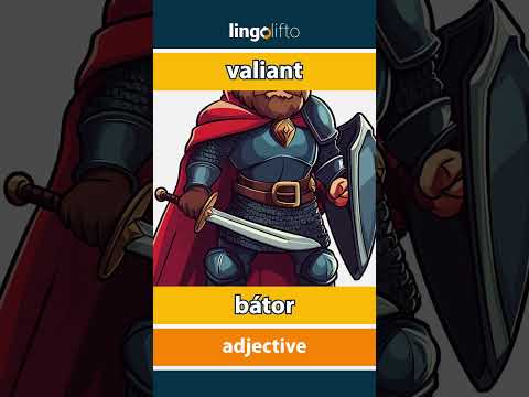 π¬π§ππΊ valiant - bΓ‘tor : learn English : tanuljunk angolul : vocabulary builder