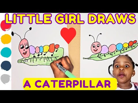 How to Draw A Caterpillar For Kids | Easy And Fun Drawing Tutorial