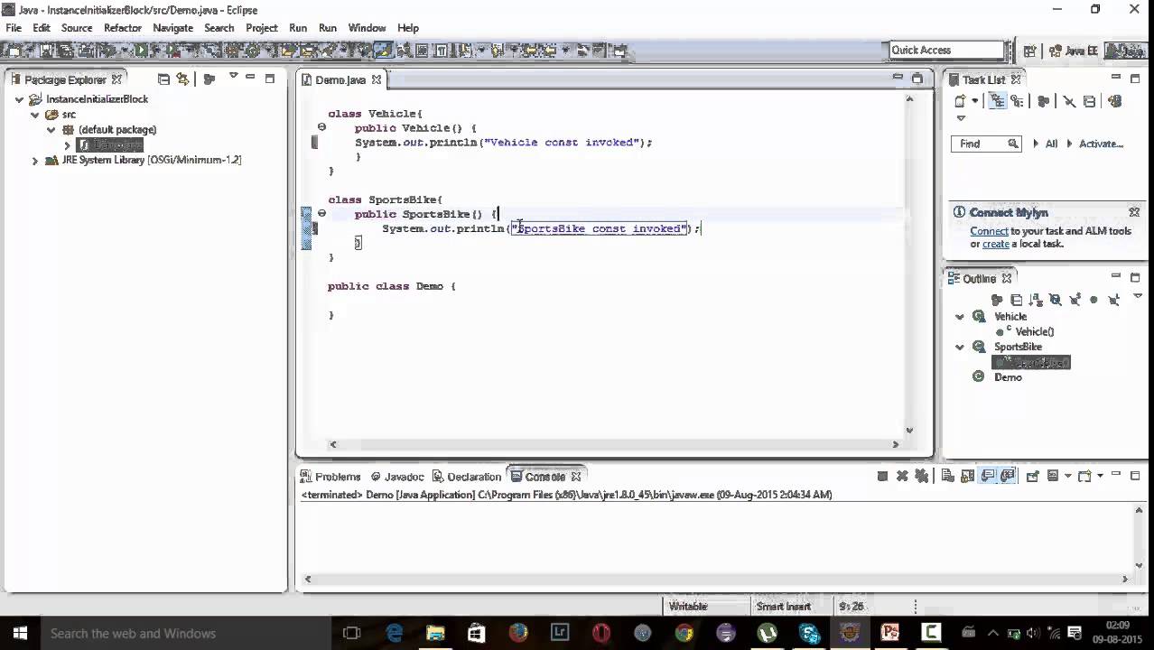 Instance Initialization Block in Java